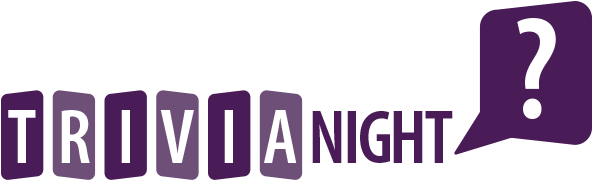 Trivianightlogo Purple Cropped - Trivia Night Png (600x205), Png Download