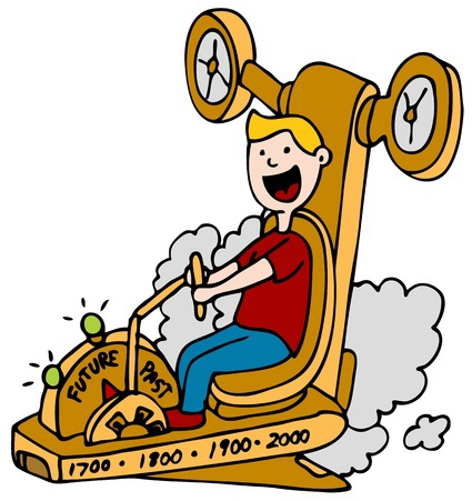 Time-machine - Cartoon Image Of Time Machine (450x450), Png Download