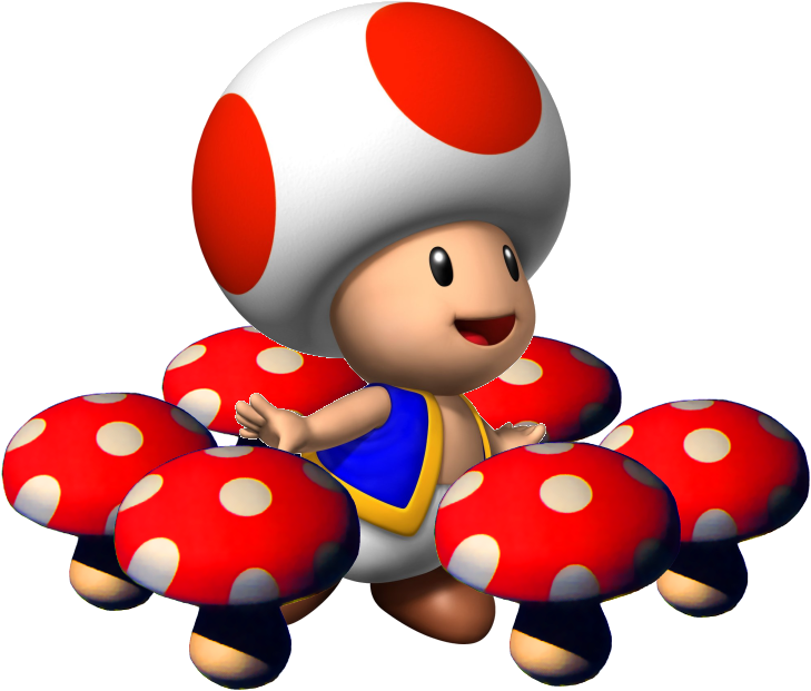 Sm64ds Toad - Toad Mario Kart 64 (800x660), Png Download