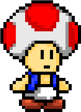 Download Pixel Art Toad - Toad Mario Pixel Art | Transparent PNG ...