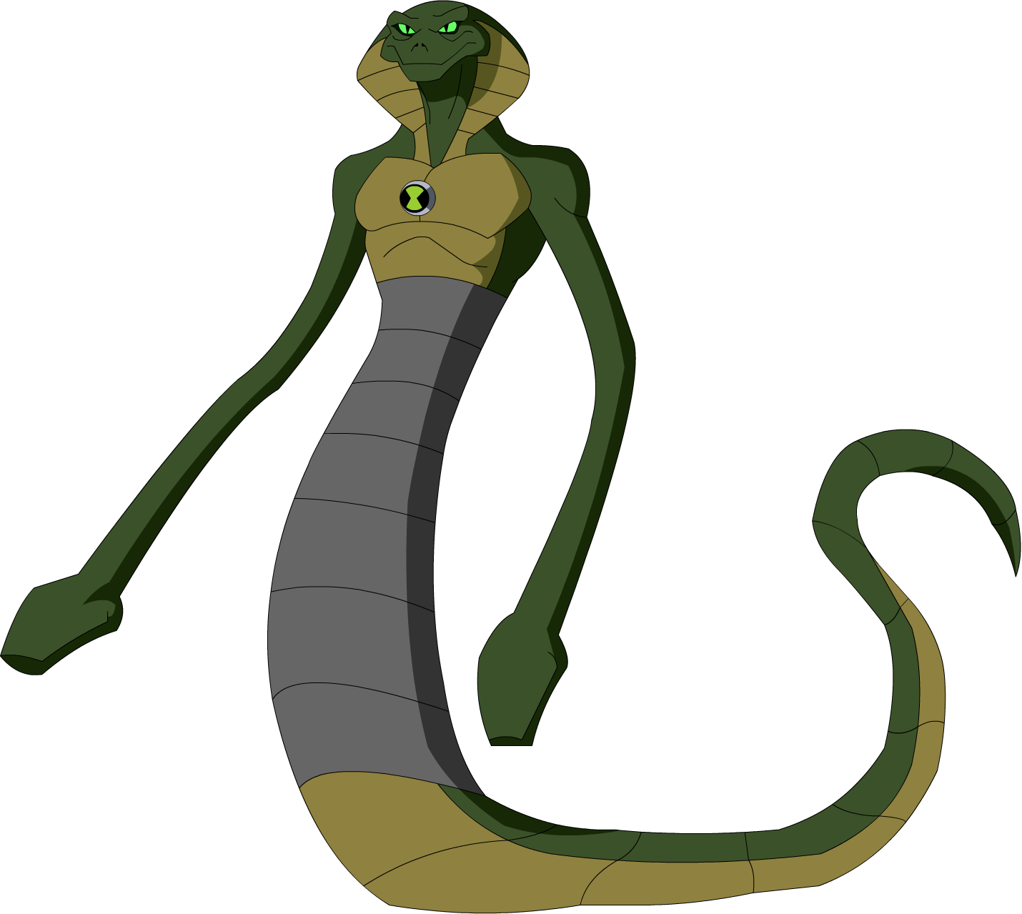 Cobra Clipart Snake Pit - Ben 10 Alien Force (1430x1279), Png Download