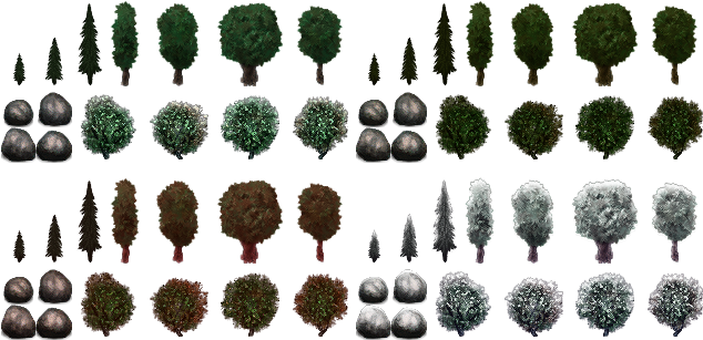 Tiles By Metalraptor On Deviantart - Rpg Maker Tileset Forest (640x320 ...