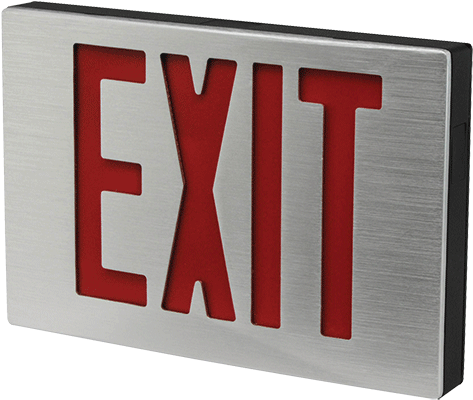 Sdcny Diecast Aluminum Exit Sign Nyc Approved - Lithonia Quantum Exit ...