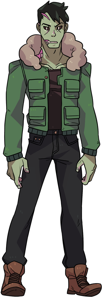 Brian-default - Monster Prom X Reader (566x1009), Png Download