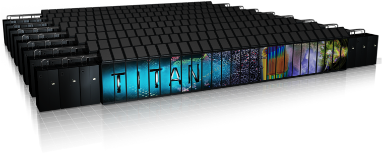 Titan Render - Titan Supercomputer (757x354), Png Download