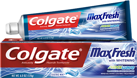 1468789379 - Colgate Max Fresh Png (486x409), Png Download