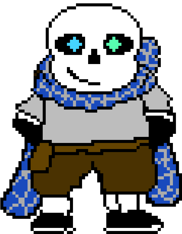 Blueprint Sans Sprite - Fun Undertale Style Art Prints (portrait) - 24 ...