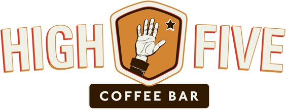 High Five Coffee (564x218), Png Download