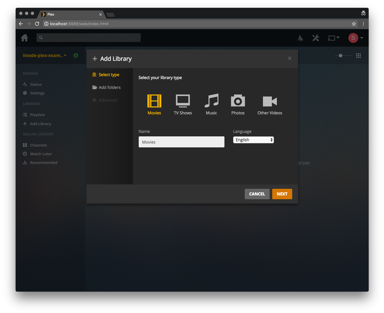Plex Web Interface - Plex (1331x1092), Png Download