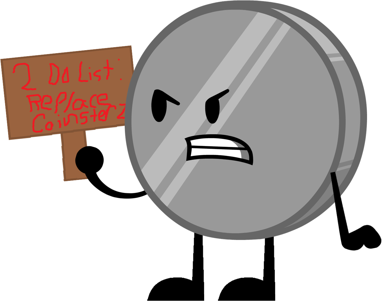 Download Nickel Bfdi Pose - Bfdi Pose | Transparent PNG Download | SeekPNG