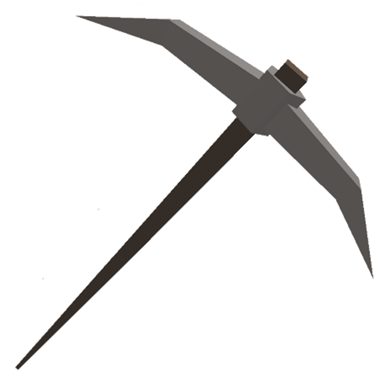 Iron Pickaxe - Pickaxe Png (420x420), Png Download