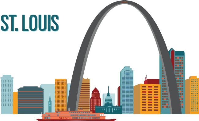 Louis, Missouri - St Louis Skyline Png (796x419), Png Download