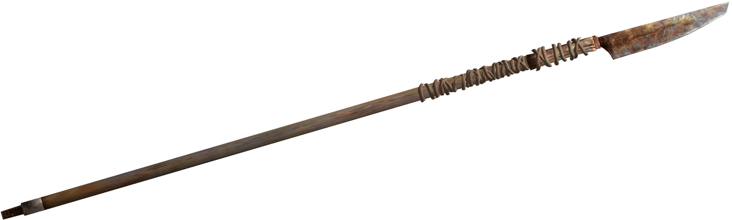 Spear Png - Improvised Spear (1600x582), Png Download
