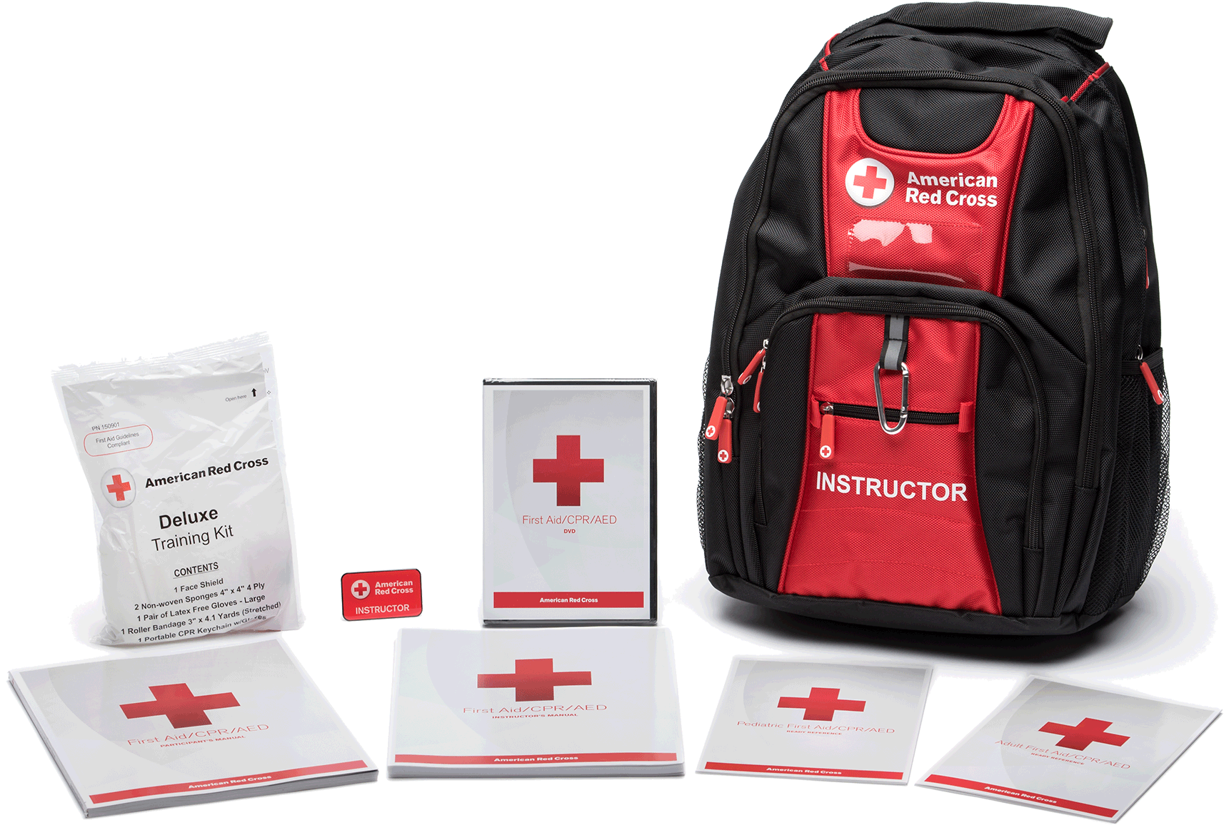 First Aid/cpr/aed Deluxe Instructors Kit With Backpack - American Red ...