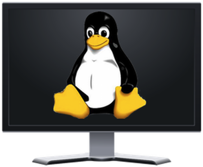 Linux Desktop - Key Sticker Tux: Coloured (770x577), Png Download