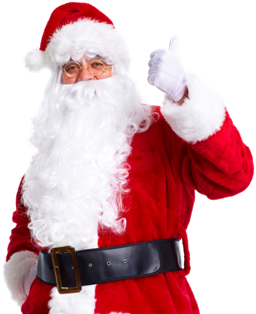 Santa Claus Png - Santa Hand (400x335), Png Download