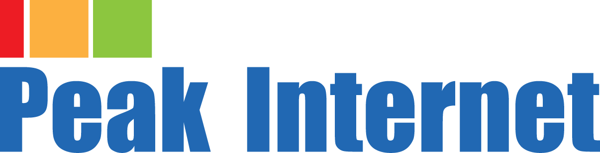 Peak Internet Logo (1206x309), Png Download