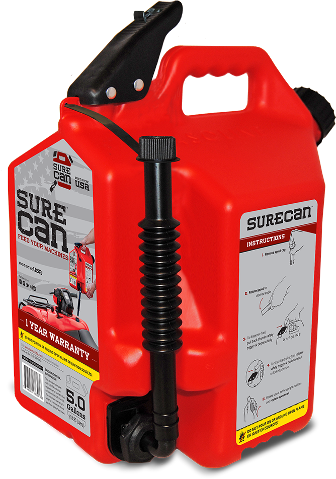 Sure-can - Surecan 5.0 Gallon Gas, Red (1920x1080), Png Download