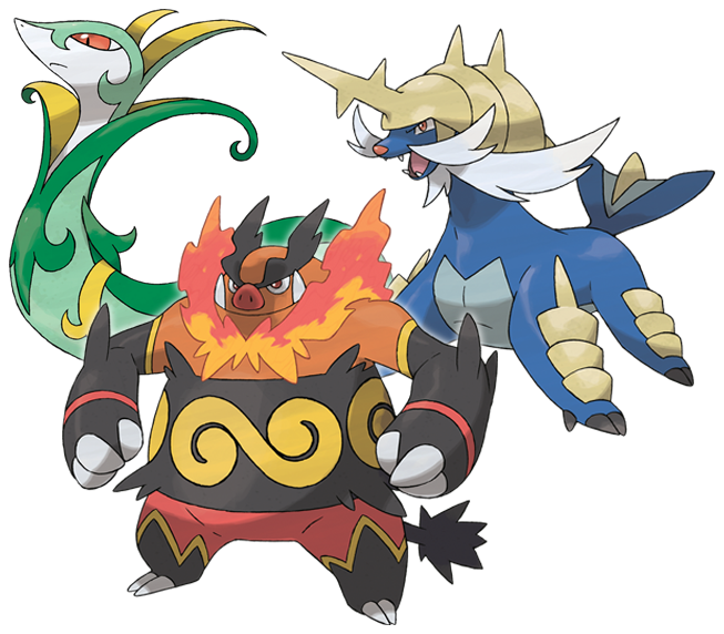 Download Png - Pokemon White Starters Evolutions | Transparent PNG ...