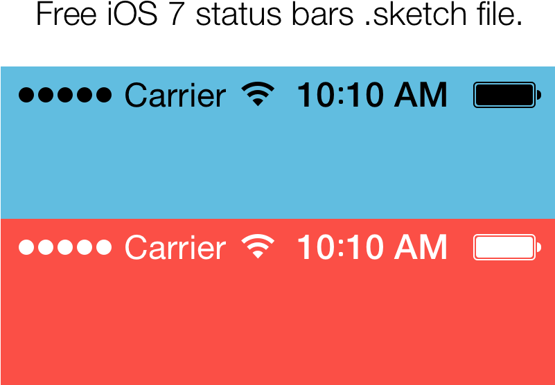 Download Now That Ios Status Bars Are Transparent, You'll Want - Iphone Status Bar Svg ...