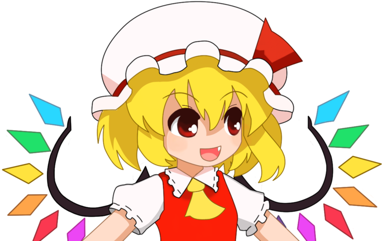 Flan - Flandre Scarlet Chibi Png (900x506), Png Download