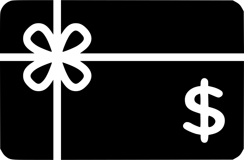 Gift Card - - Gift Card Icon Png (980x644), Png Download