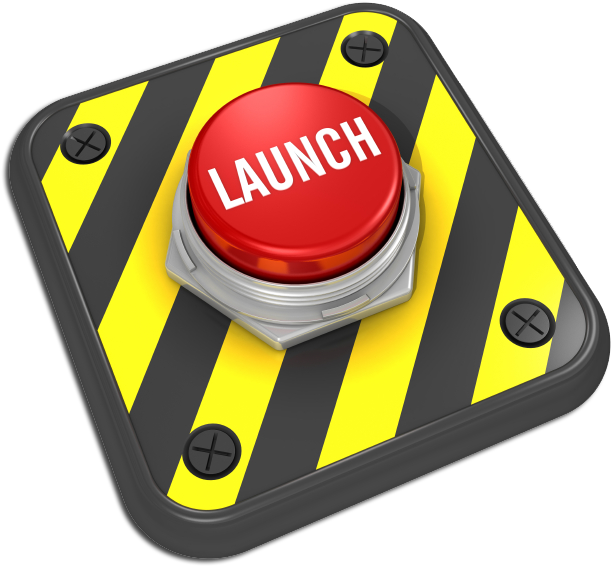 Launch Button Png - Rocket Launch Button Png (727x660), Png Download