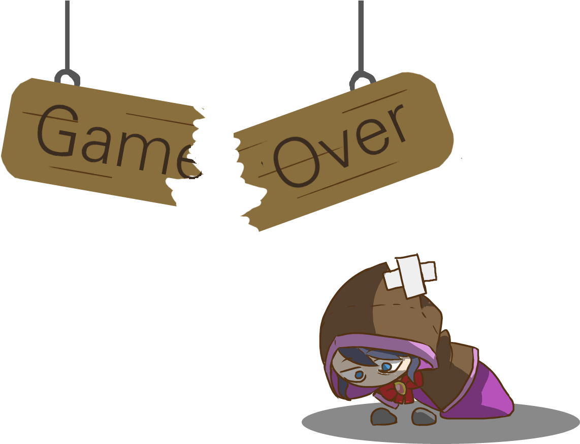 Game Over - Illustration (1480x1000), Png Download