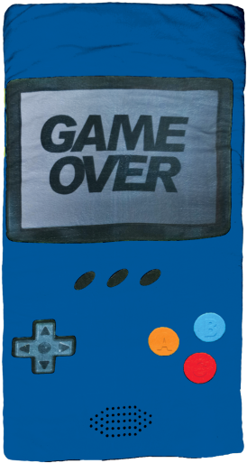 Iscream Game Over Sleeping Bag (540x539), Png Download