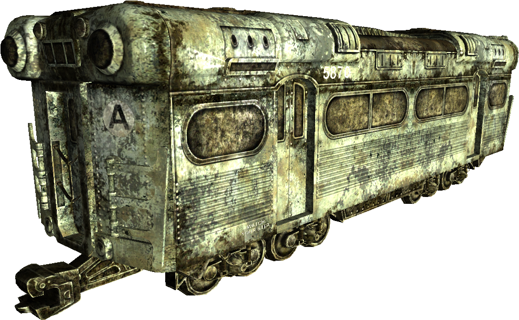 Metro Car - Fallout 3 Subway Car (1116x700), Png Download