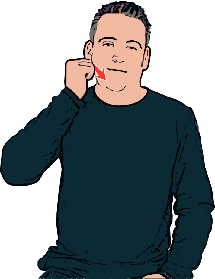 British Sign Language - Black In British Sign Language (813x930), Png ...