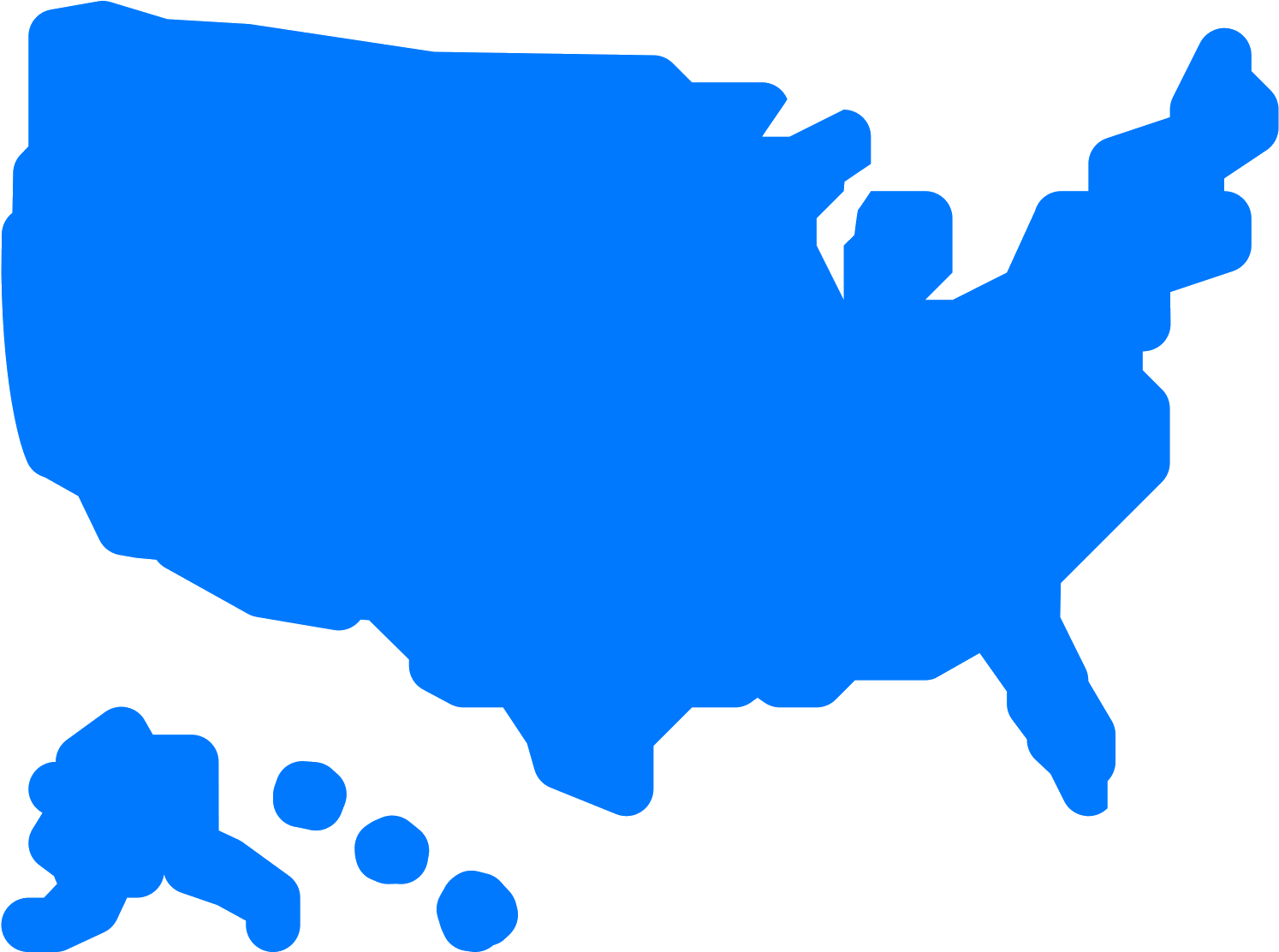 Download Usa Map Filled Icon - Usa Icon | Transparent PNG Download ...