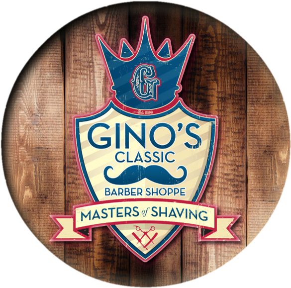 Gino's Logo V7 Large Wood Circle Png - Gino's Classic Barber Shoppe ...