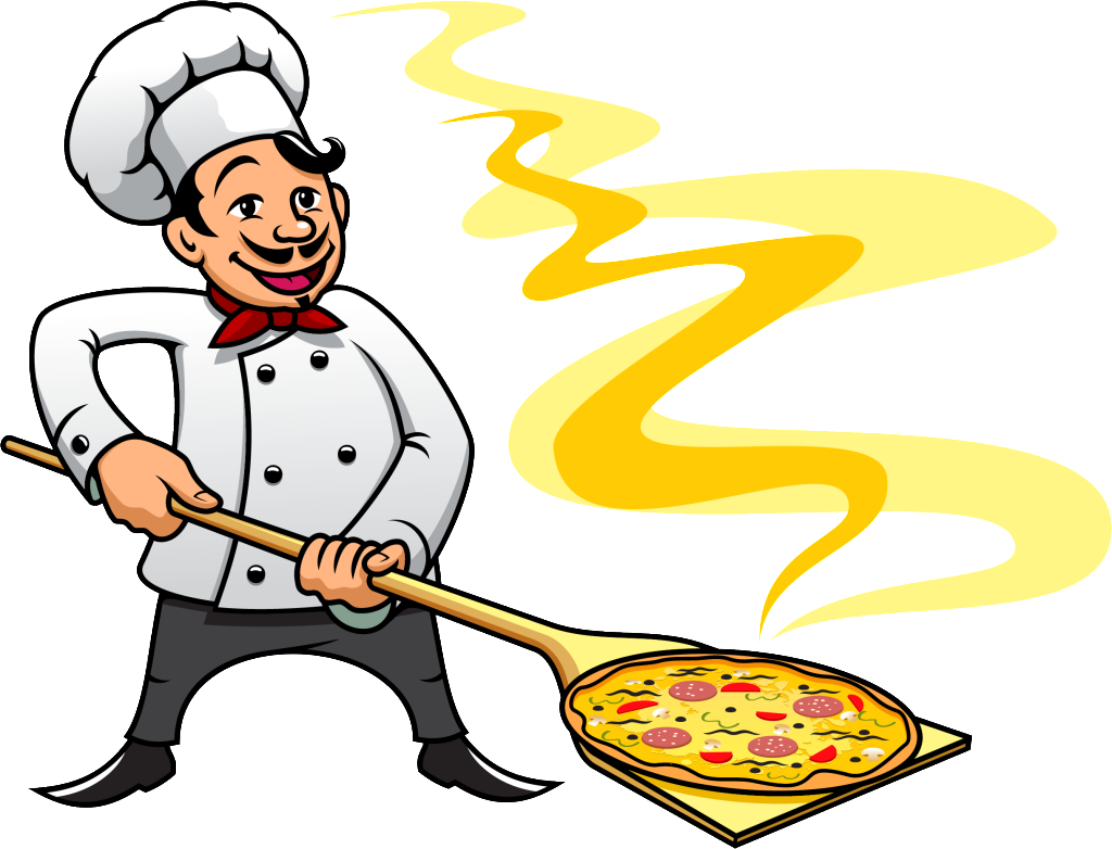 Download Do Pizza Catering Industry Chef Cartoon Background - Pizza ...