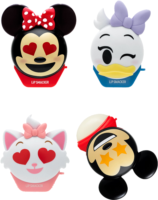 Disney Emoji Lip Balm 4 Pack - Lip (600x800), Png Download