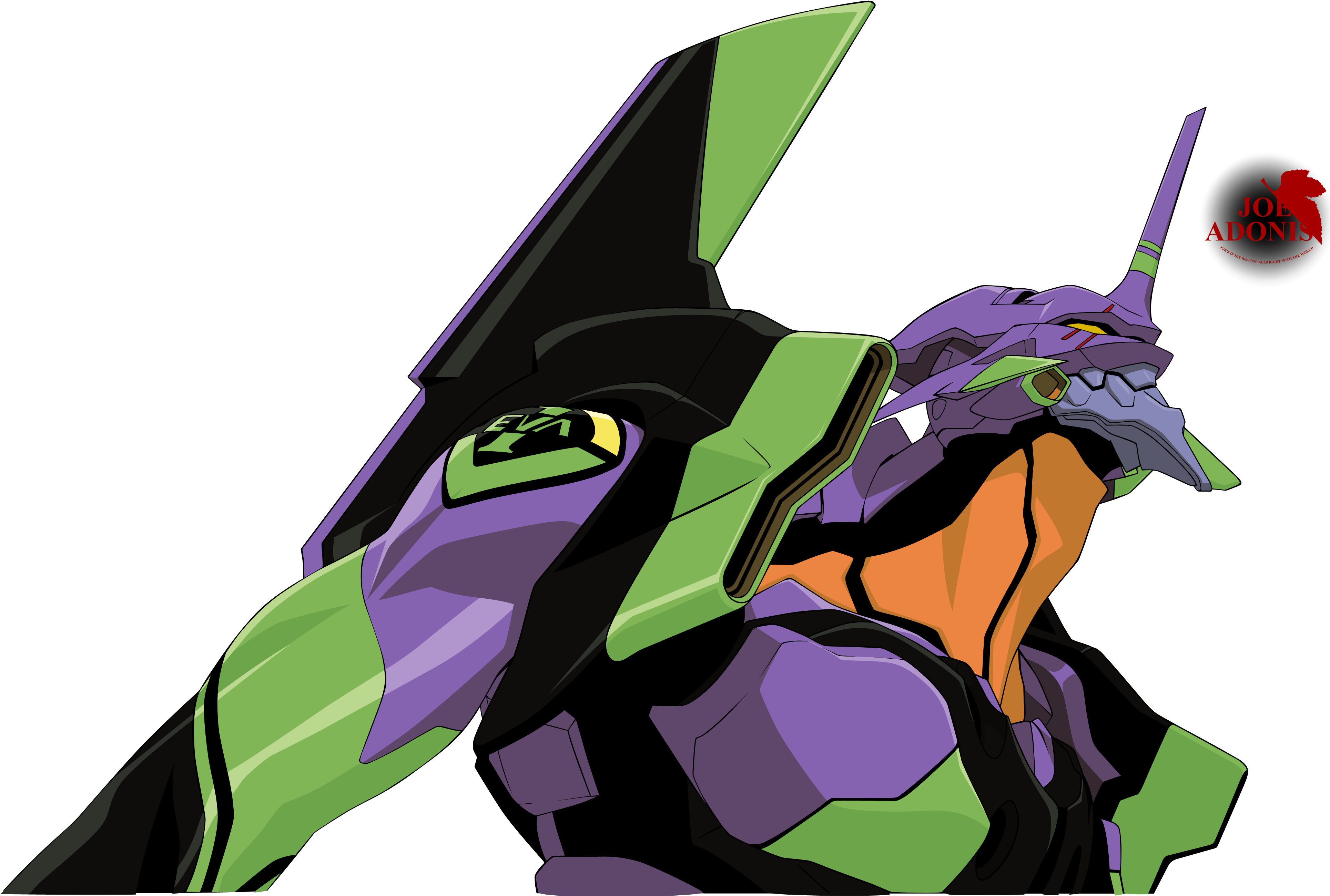 Evangelion Unit 01 Png (3900x2651), Png Download