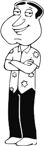 Download Quagmire - Quagmire Black And White | Transparent PNG Download ...