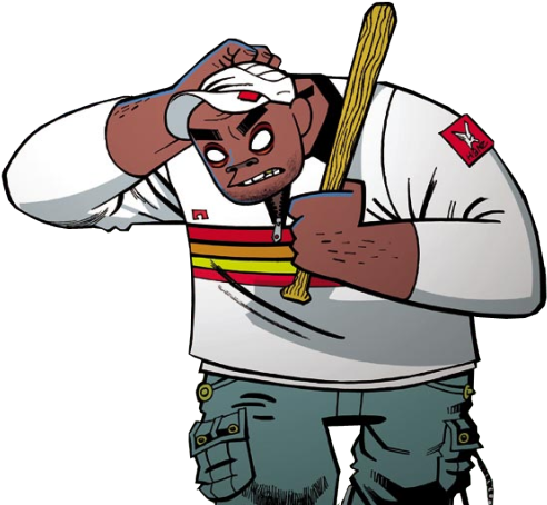 Gorillaz Russel Ghost - Gorillaz Russel Transparent (500x455), Png Download