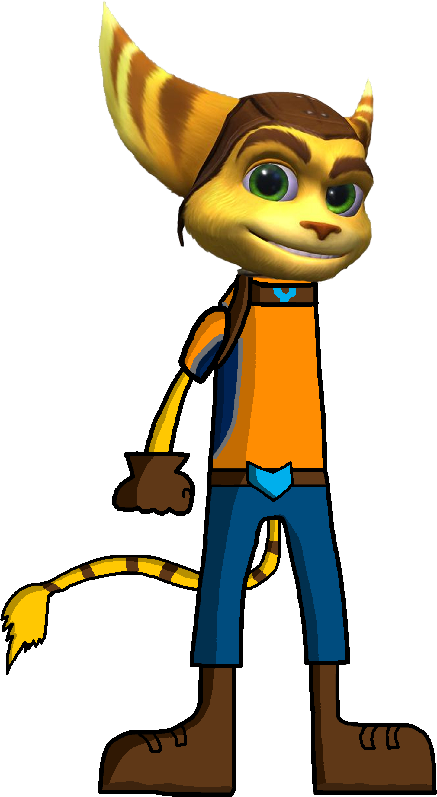 Angry Kid Png For Kids - Ratchet And Clank Jpg (1446x2754), Png Download