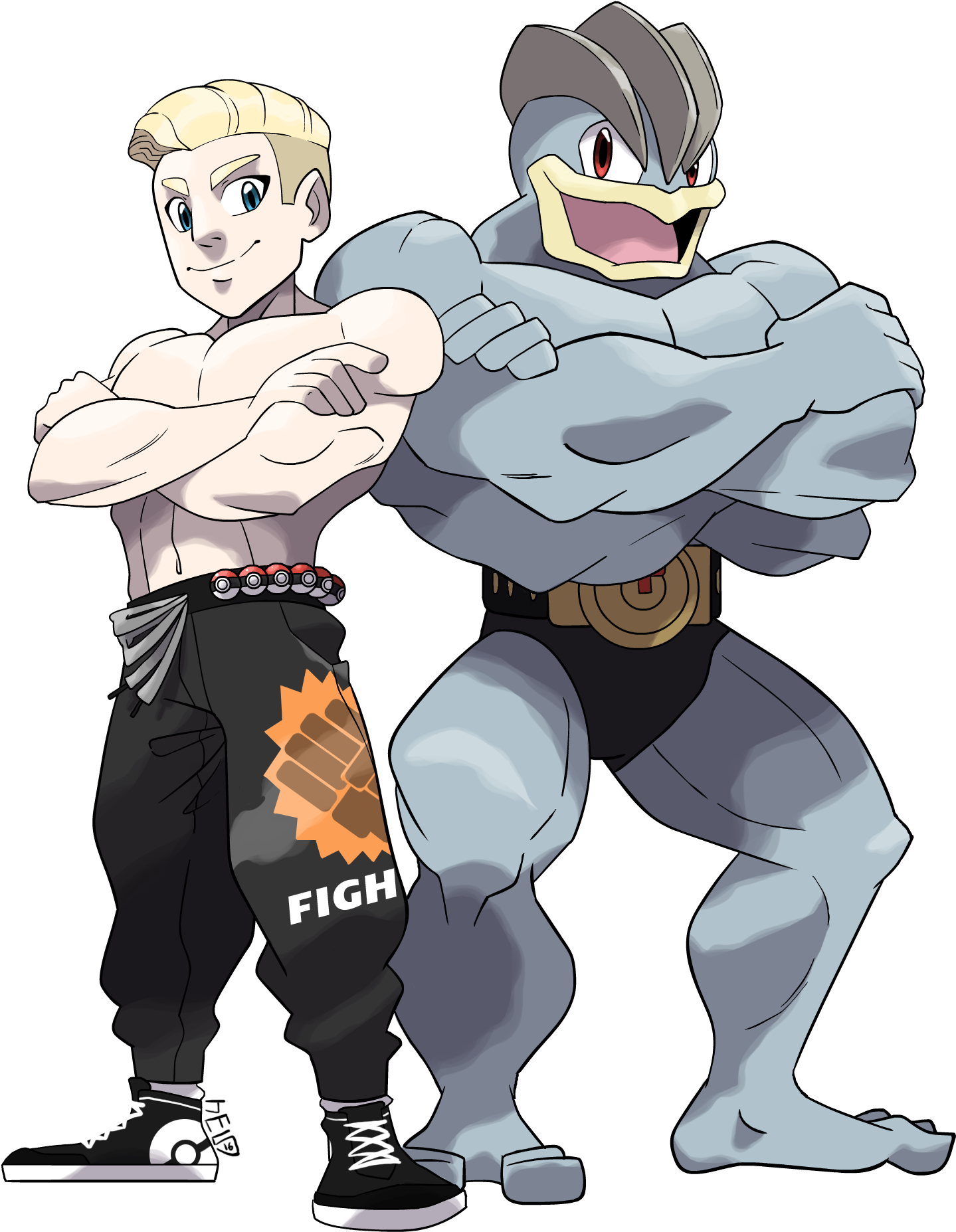 Download Art I Drew A Pokemon Fighter With Machamp - Pokemon Fighters ...