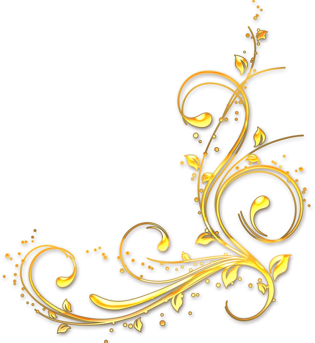 Gold Corner Border Png