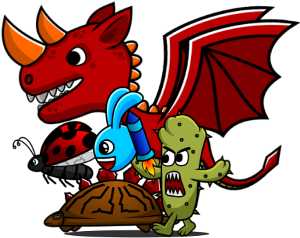 5 Enemy Monsters 2d Game Character Sprite - Enemy Creatures 2d (600x500 ...