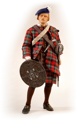 1/6th Military Figures - Jacobite Figure (347x486), Png Download