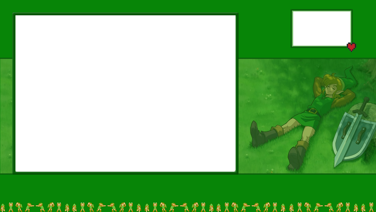 Zelda Clipart Minecraft - Twitch Overlay Template Zelda (1280x720), Png ...