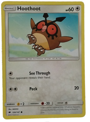 Download 3-hoothoot - Carte Pokémon 106/147 Hoothoot 60 Pv - Reverse ...