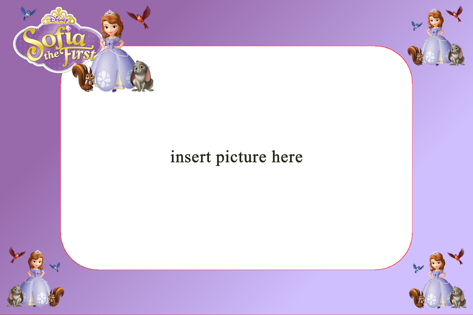 Sofia The First01 Png Frame - Sofia The First Image Frame Png ...
