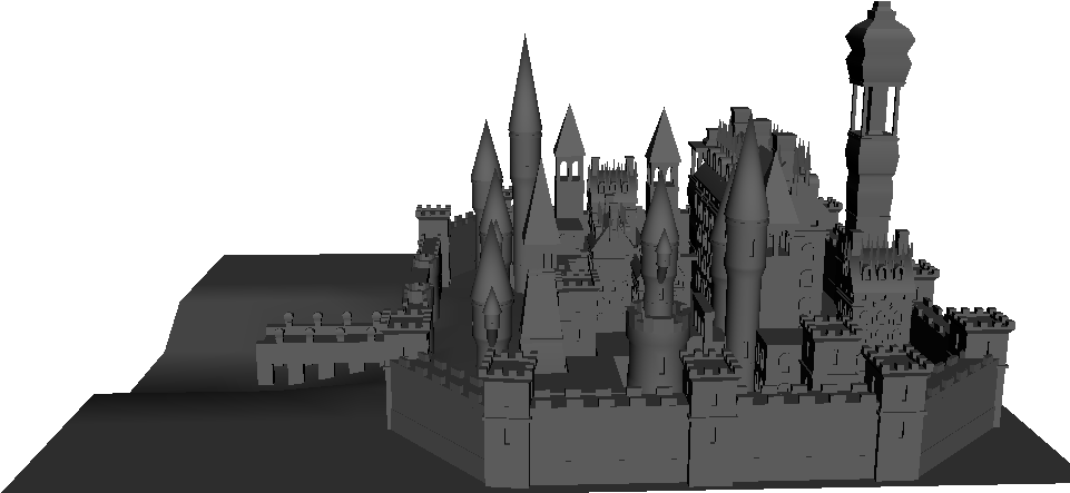 A Castle I Made On Maya 3d - Battlecruiser (960x540), Png Download