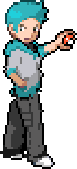 Pokemon Trainer Sprite Png Pixel Pokemon Trainer Sprites 472x586 