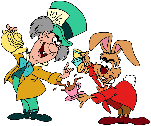 March Hare, Mad Hatter Drinking Tea - March Hare (631x525), Png Download