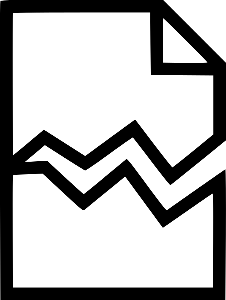 Png File - Broken Email Icon Png (738x980), Png Download